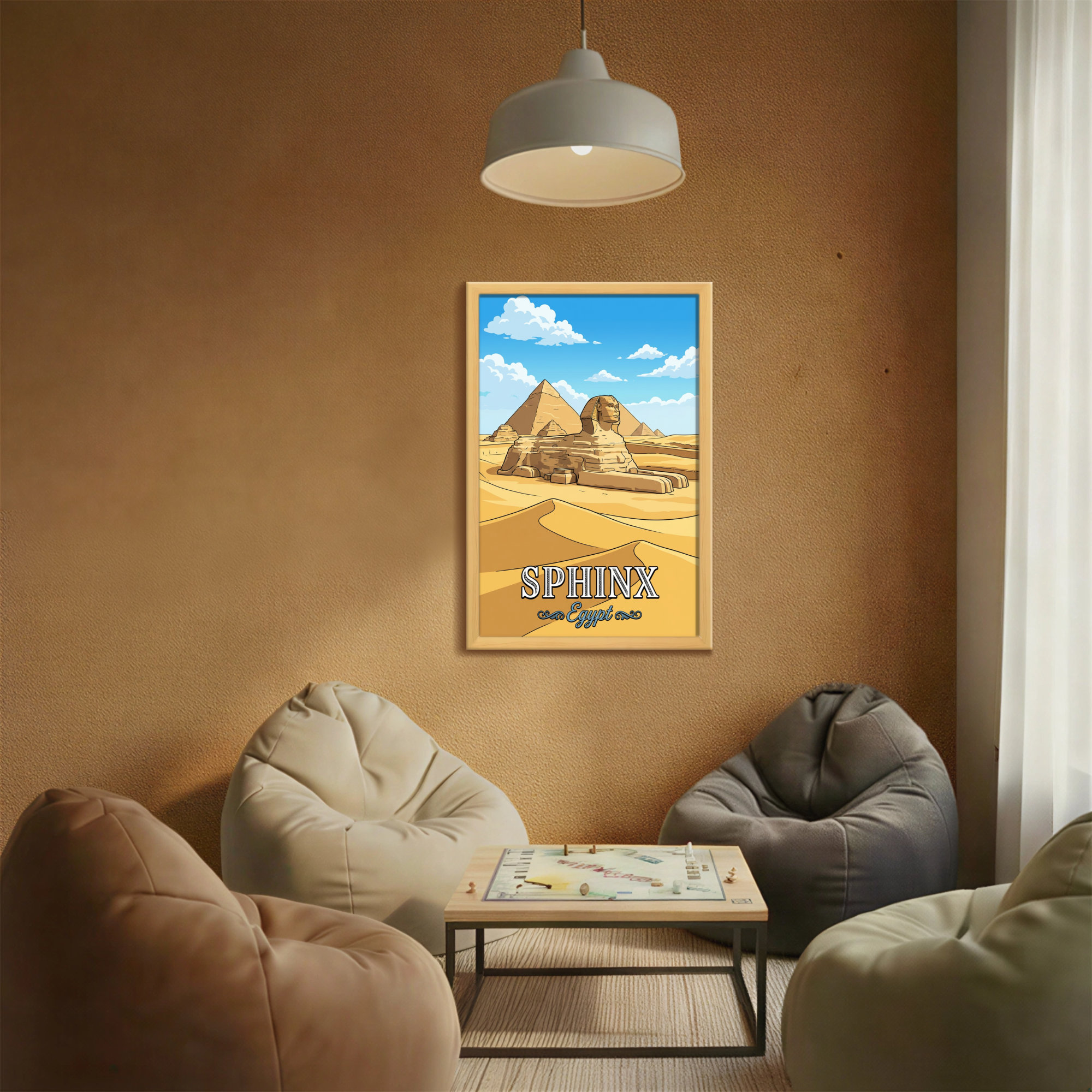 George Oliver Scenic & Cityscapes Sphinx Egypt Pyramids Desert Sky Sand ...