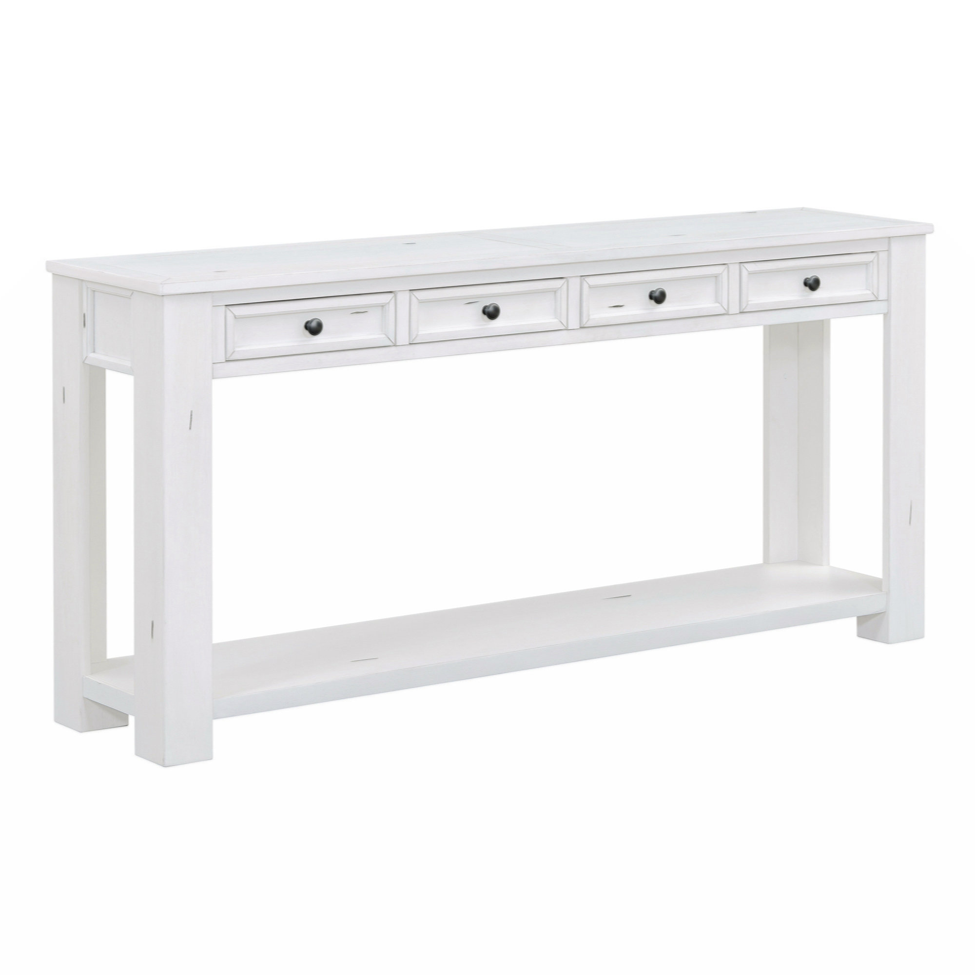 Wildon Home® Talik Console Table with Storage Drawers and Bottom Shelf ...