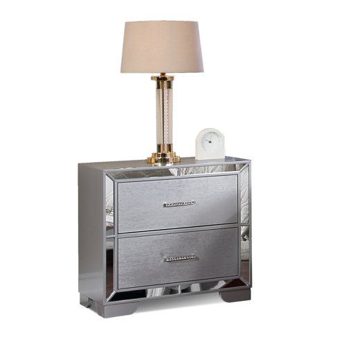 Mirrored Nightstands You'll Love | Wayfair