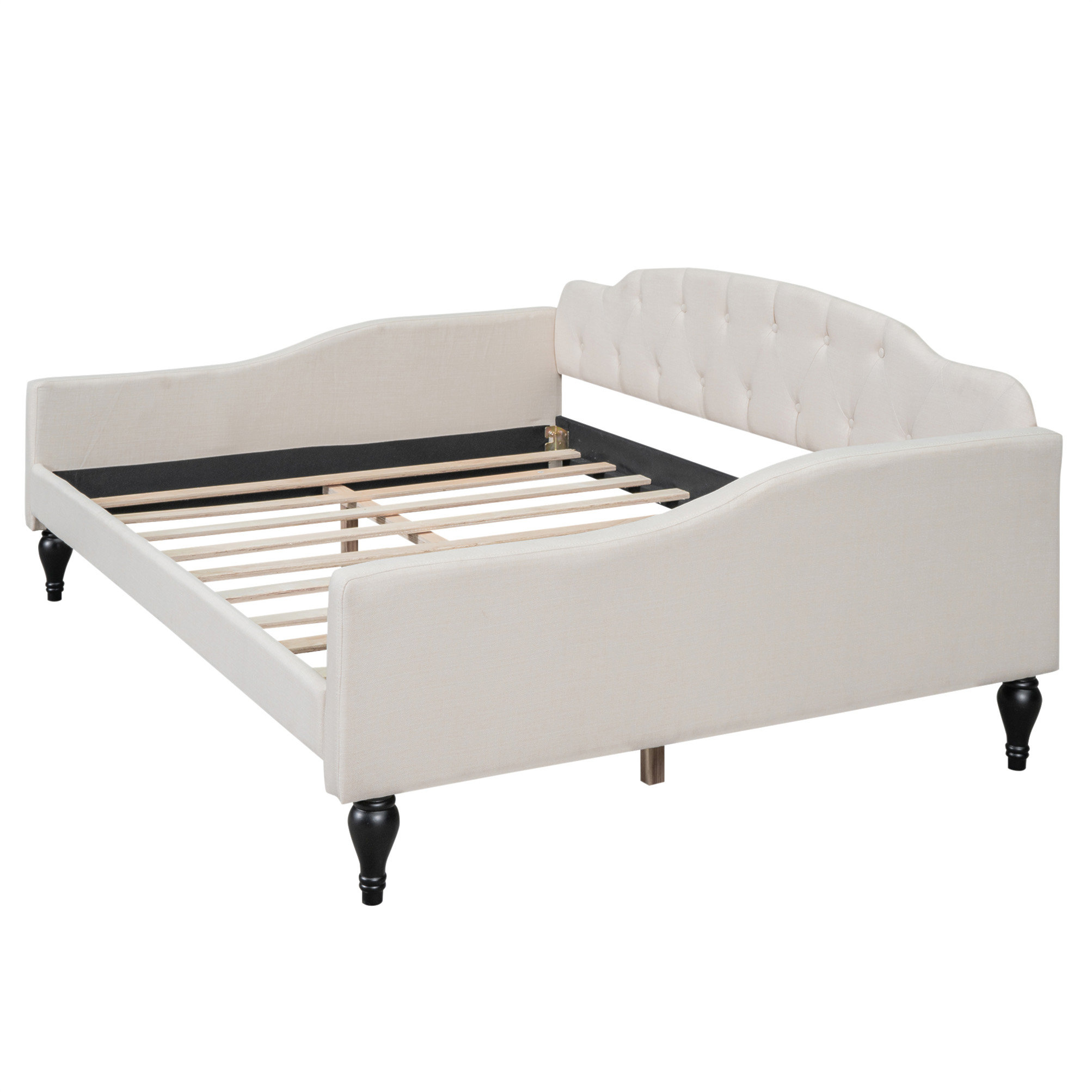 House of Hampton® Comfortable Tufted Daybed With Sturdy Construction ...