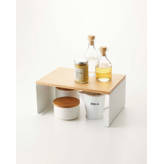 Yamazaki USA Tosca Yamazaki Home Wood-Top Stackable Kitchen Rack ...