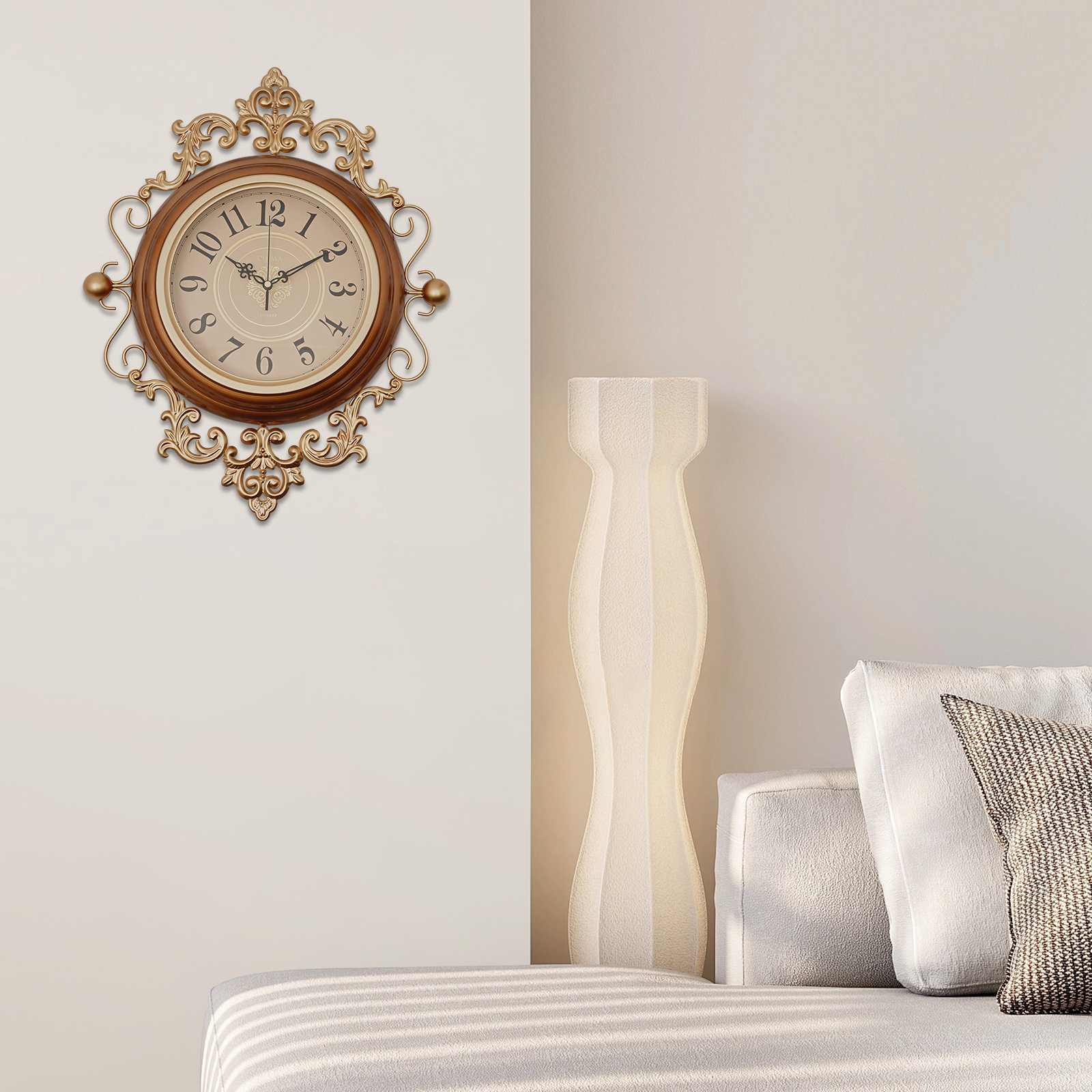 House of Hampton® Johary Metal Wall Clock & Reviews | Wayfair