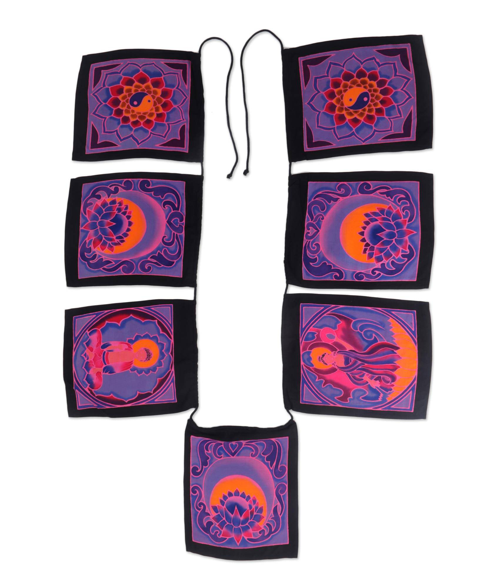 World Menagerie Handmade Lotus Heritage Batik Rayon Wall Hanging | Wayfair