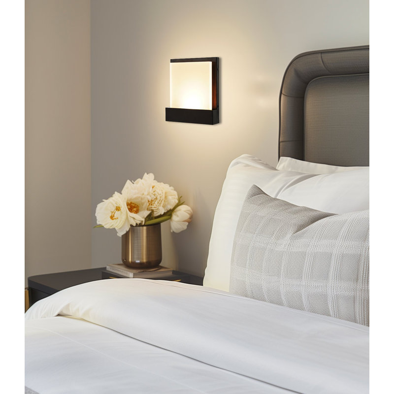 Wrought Studio™ Kalan LED Flush Mounted Sconce | Wayfair