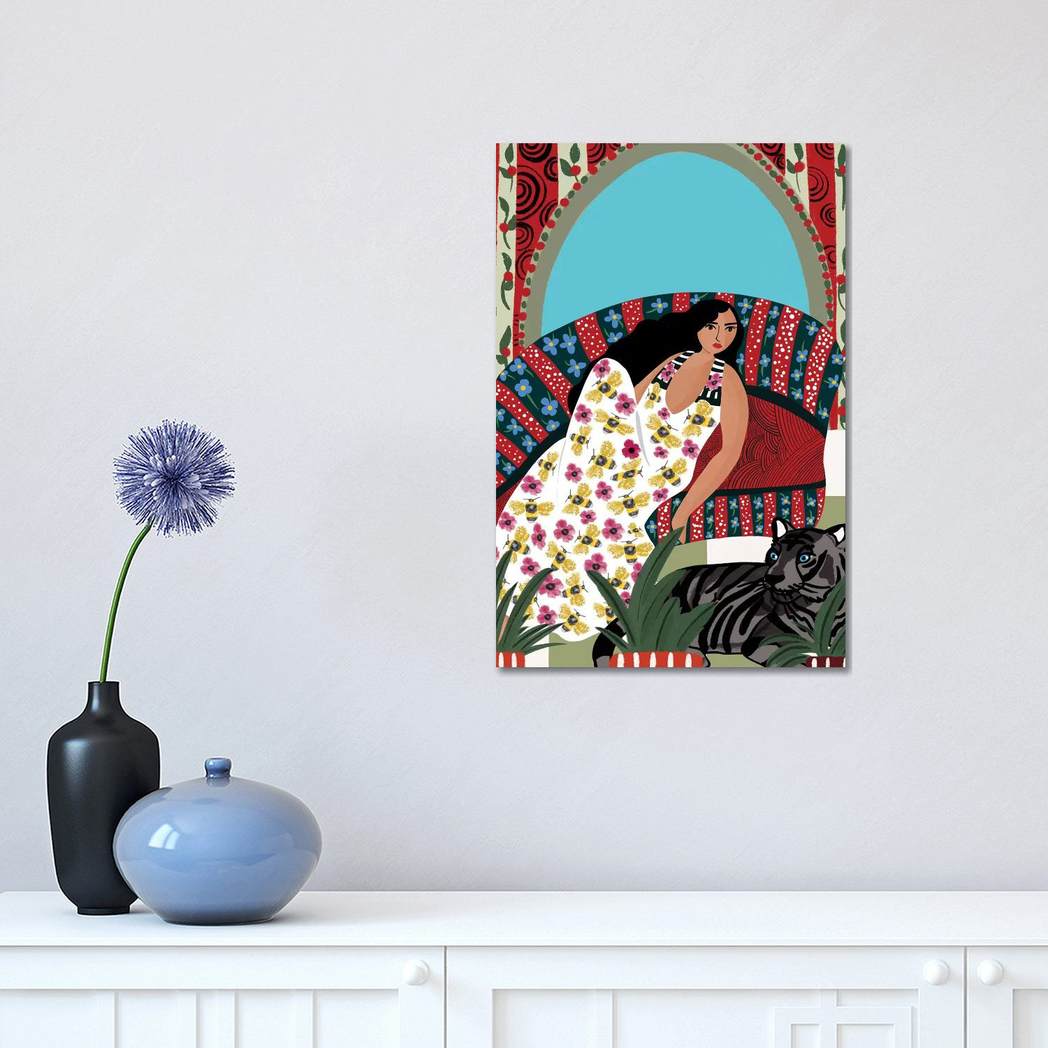 East Urban Home Wild Connection by Dina Razin - Wrapped Canvas Painting ...