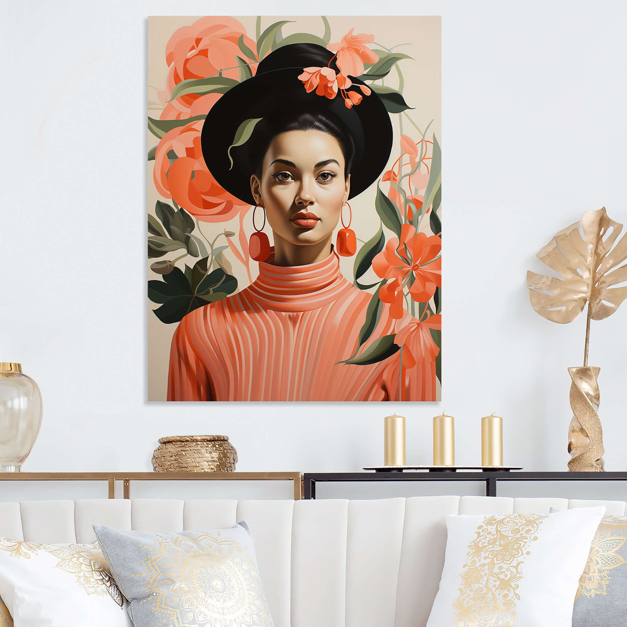 Lark Manor Pink Mid Century African American Woman II - African Woman ...