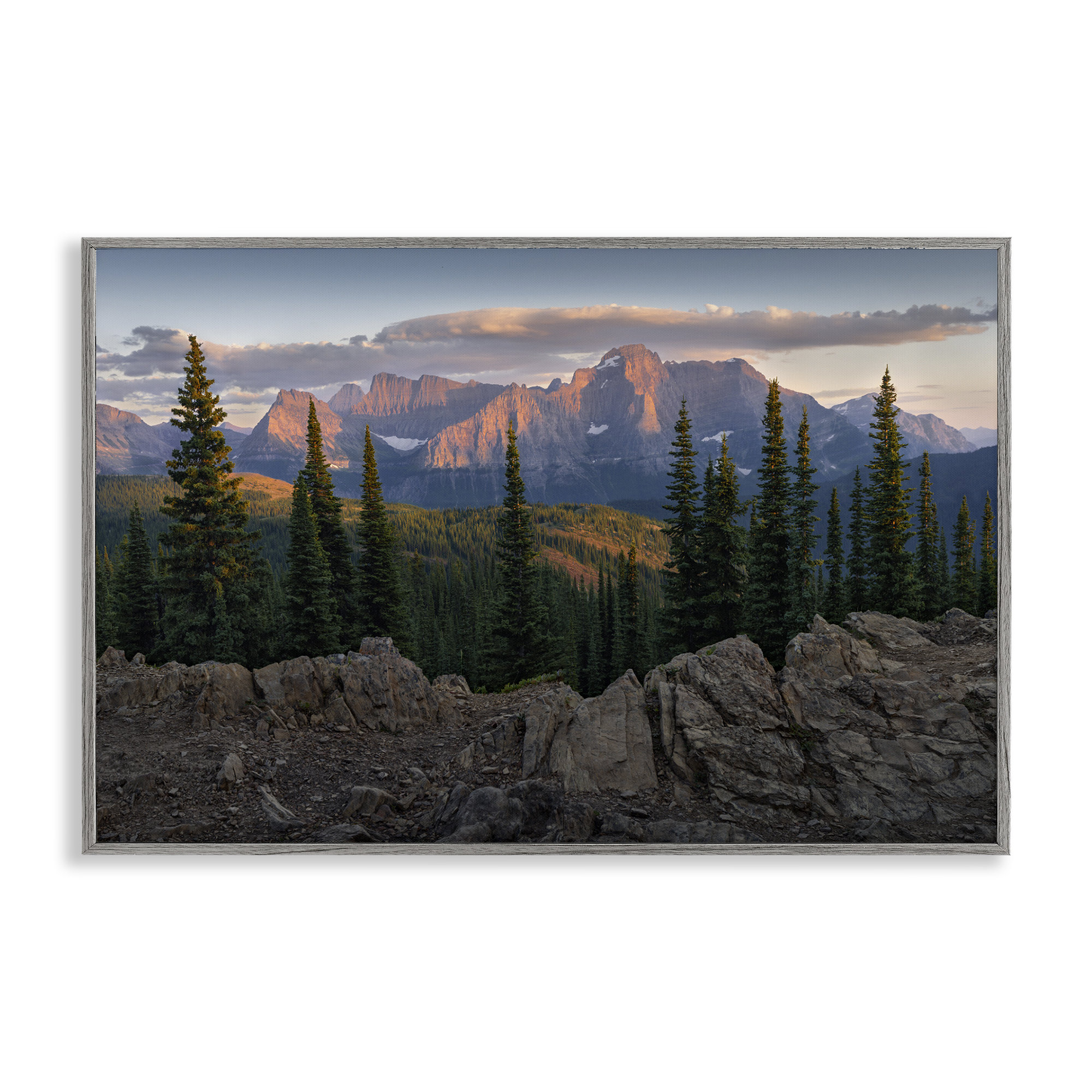 Union Rustic Diurnal Mountain Scenery Framed Giclee Art by Hunter Page ...
