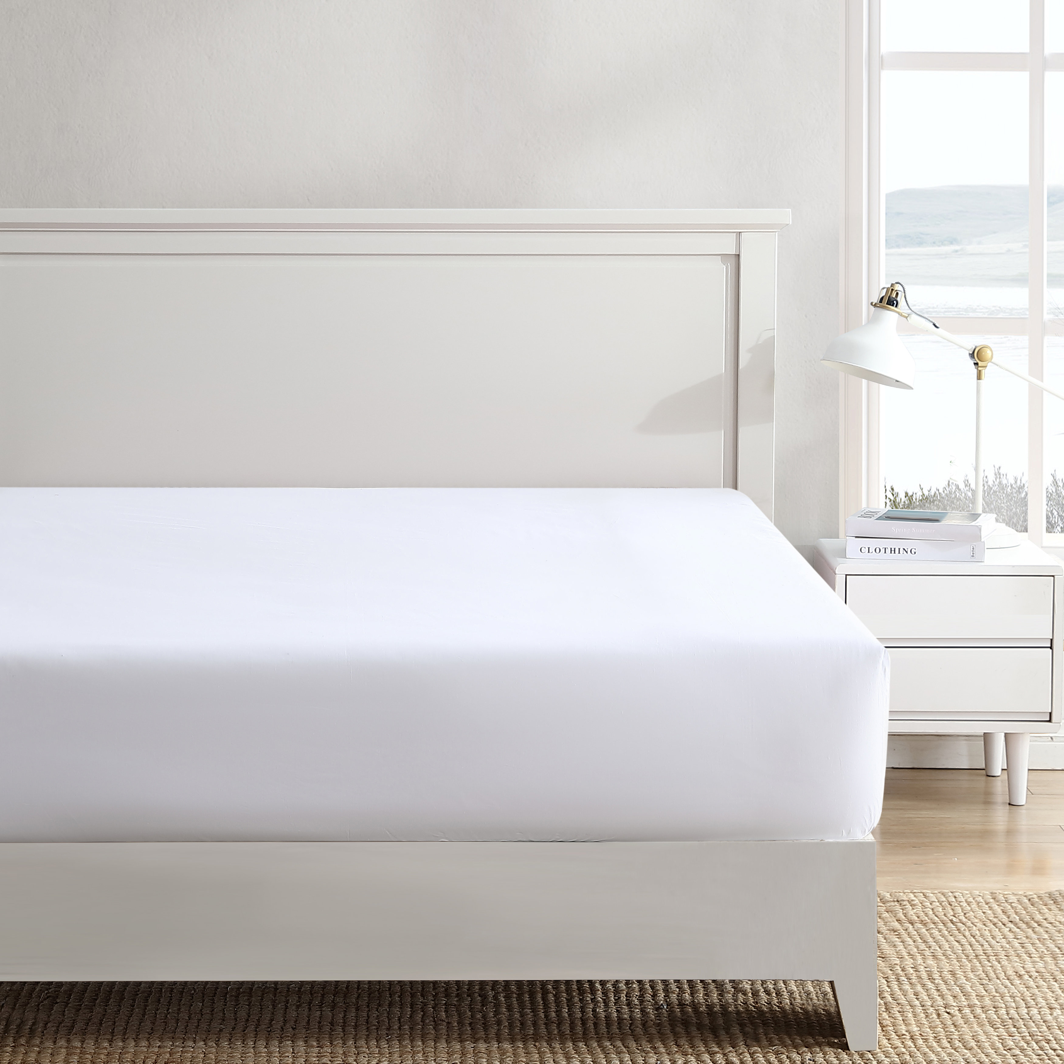 Nautica Percale Cotton Fully Elastic Fitted Sheet & Reviews - Wayfair ...