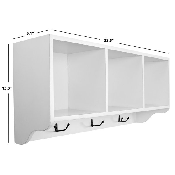 Latitude Run® 3 - Hook Wall Mounted Coat Rack & Reviews | Wayfair