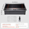 VEVOR 33" Kitchen Sink Top Mount Single Bowl Drop-In Basin Stainless ...