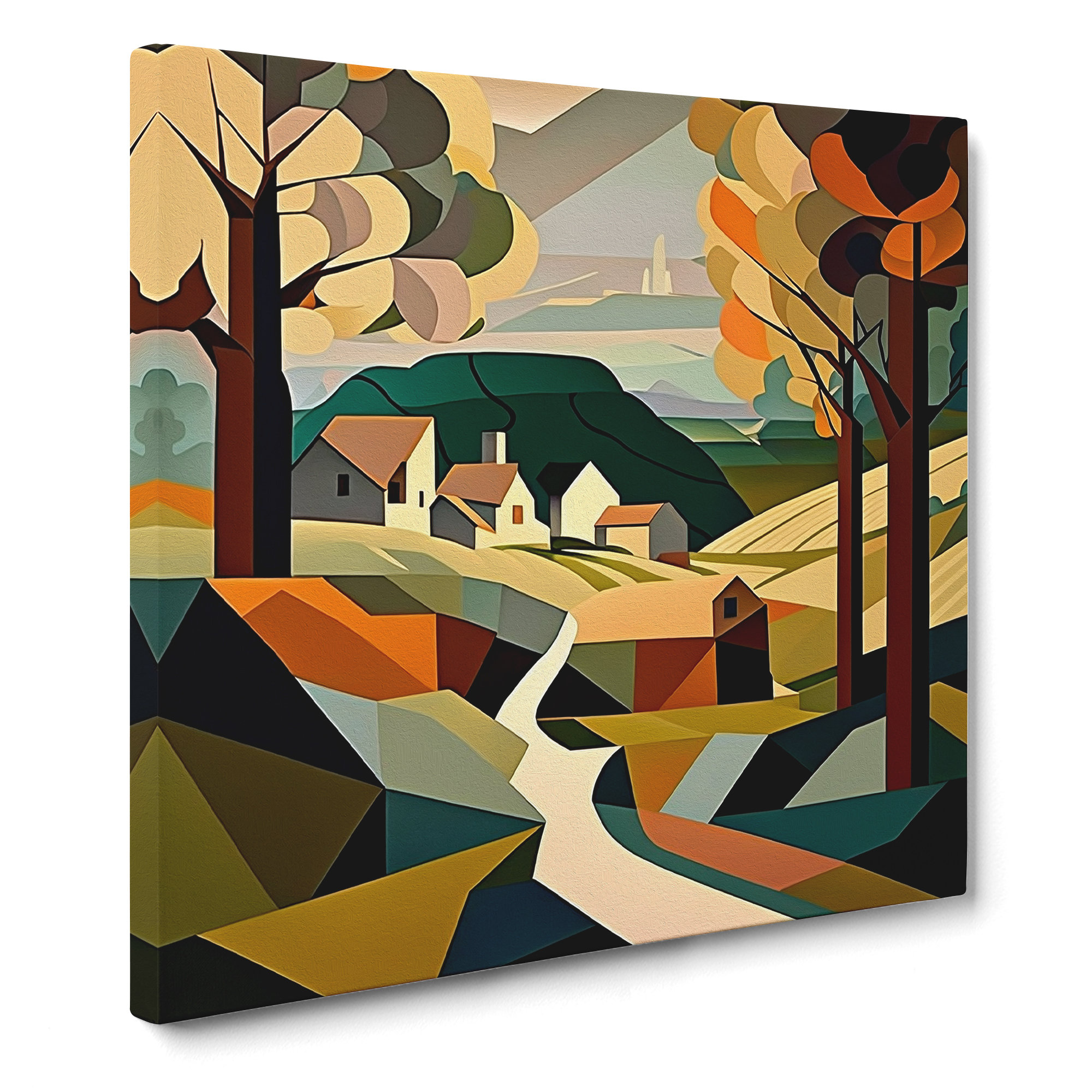 Marlow Home Co. Landscape Cubism - Print | Wayfair.co.uk
