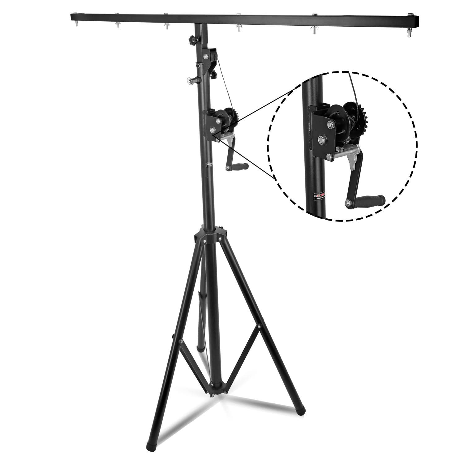 5 Core DJ Light Stand Stage Lighting Truss System Hand Crank Up Heavy ...