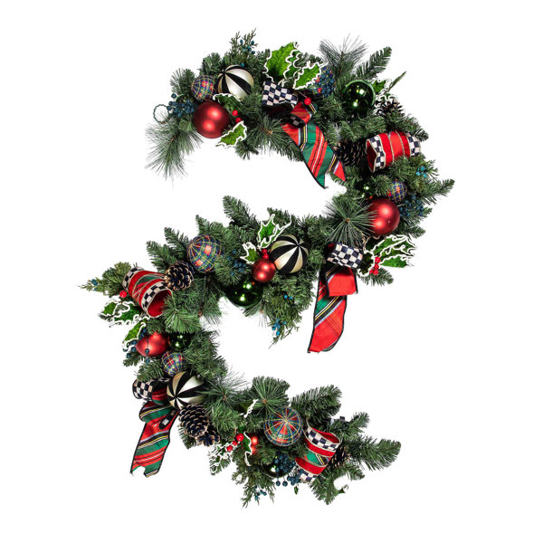 MacKenzie Childs Tartastic Illuminated Garland | Wayfair