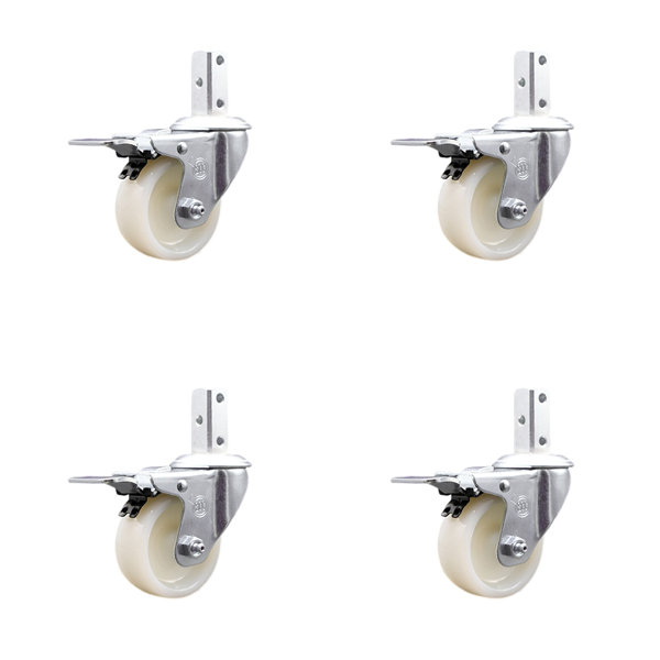 Service Caster Swivel Square Stem Caster | Wayfair