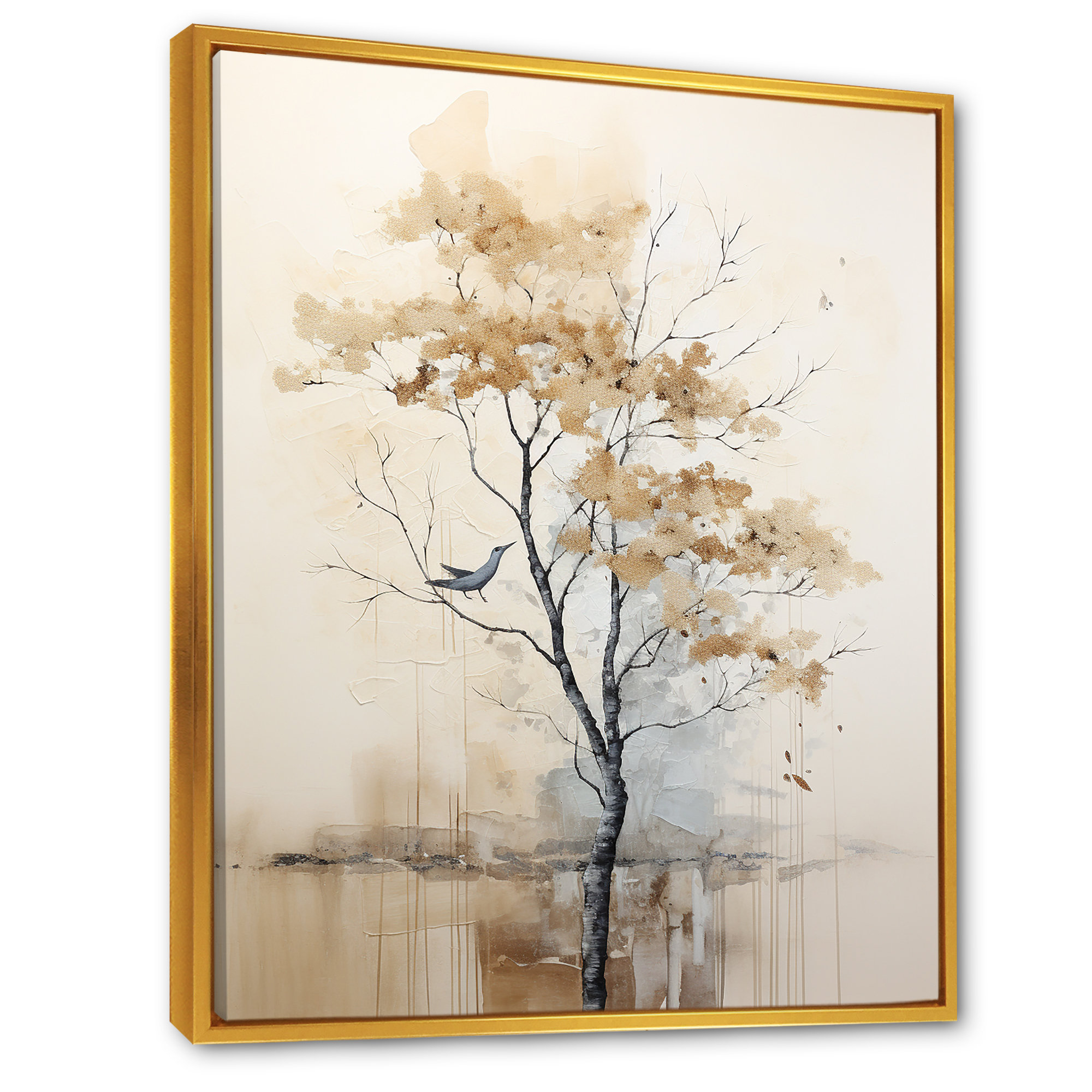 Design Art African Beige Tree Minimalism IV - Tree African Wall Art ...