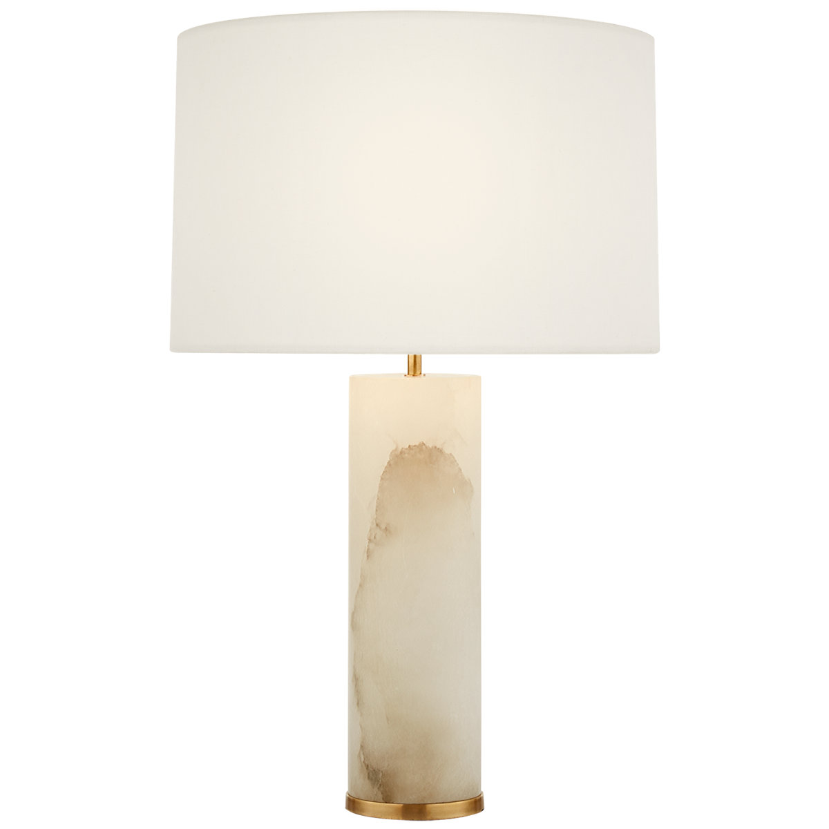 Visual Comfort Signature Lineham Cordless Table Lamp in Alabaster with ...