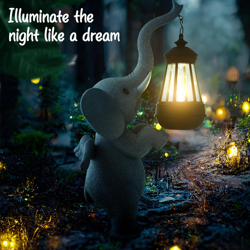 The Holiday Aisle® Angel Elephant Statue Outdoor | Wayfair