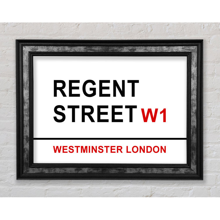 Bright Star Regent Street Signs - Single Picture Frame Art Prints ...