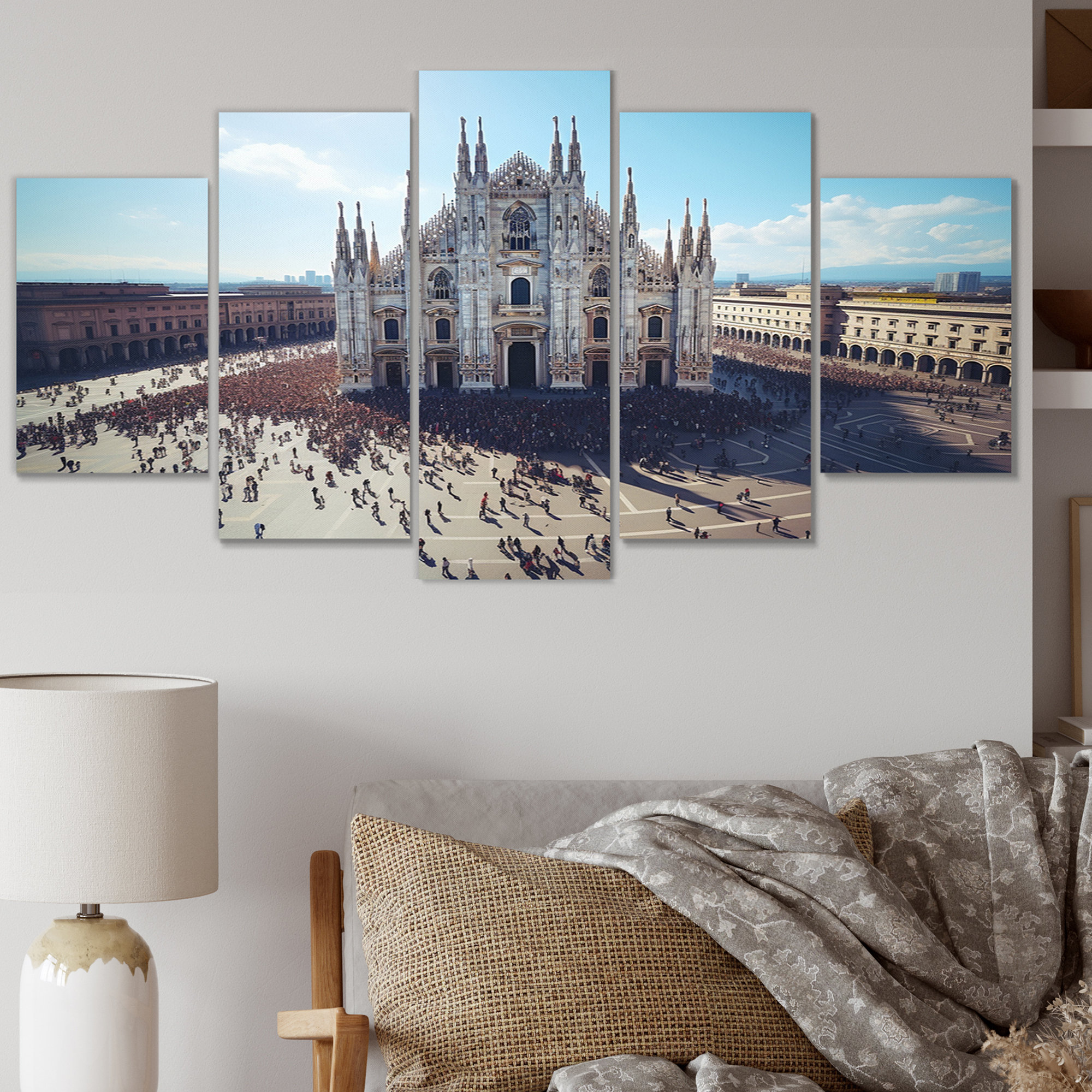 Latitude Run® Italy Milan Cathedral Duomo - Italy Canvas Wall Art - 5 ...