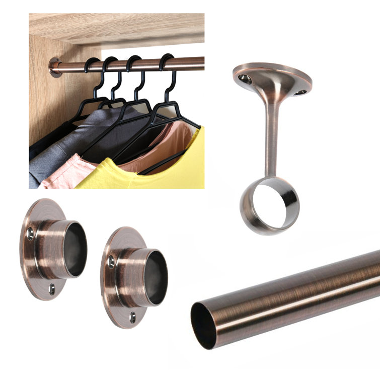 Rebrilliant Denison Metal Closet Rod | Wayfair.co.uk
