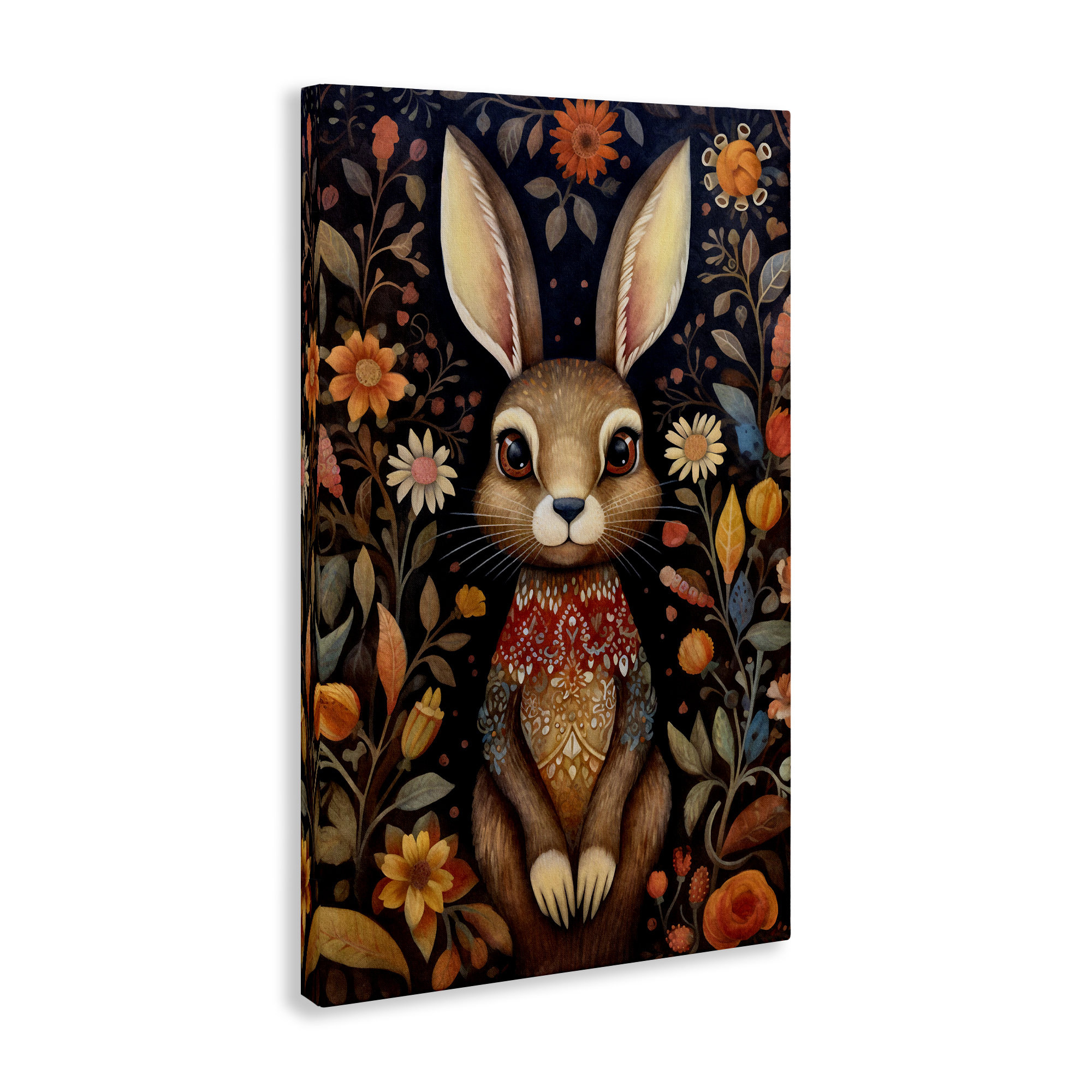 Trinx Woodland Pattern Rabbit Canvas Wall Art by The Dutch Lady | Wayfair