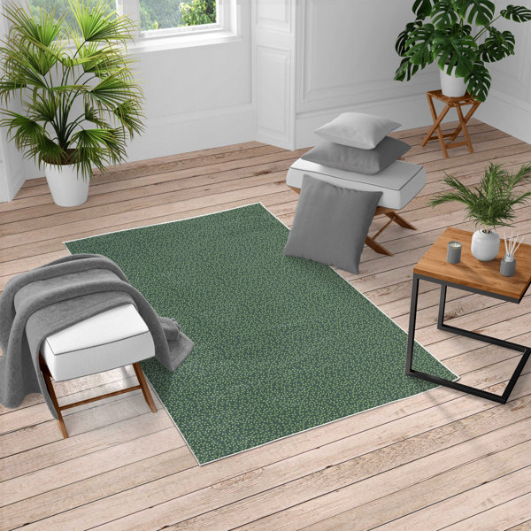 Bless international Hunter Green Rug | Wayfair