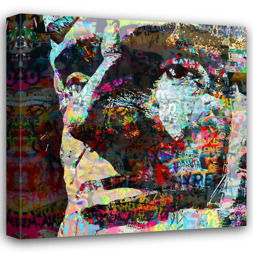 Red Barrel Studio® Rushmore Lincoln Graffiti by Stephen Chambers ...