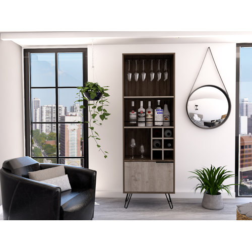 Borough Wharf Skyler tall Bar Cabinet & Reviews | Wayfair.co.uk