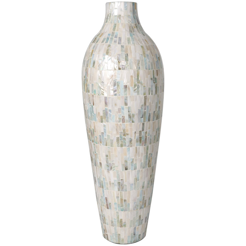 Wade Logan® Basnett Handmade Earthenware Floor Vase & Reviews | Wayfair