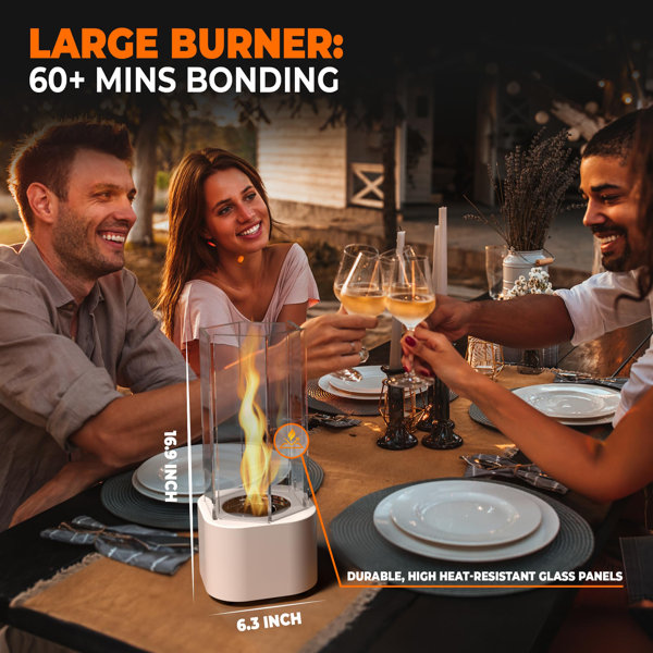 CMCUSTOM Tornado Tabletop Fire Pit Featuring Large Burner | Wayfair