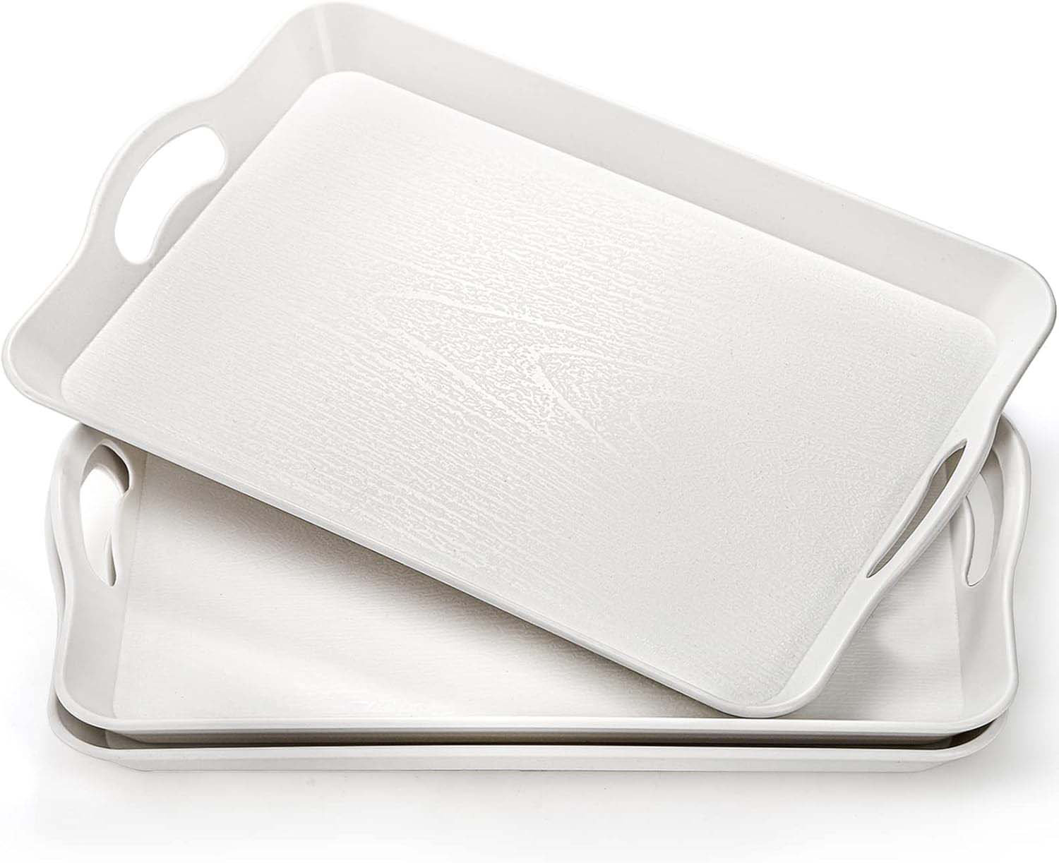 Latitude Run® 3 Pack Serving Trays With Handles, 16 X 11IN Food Serving ...