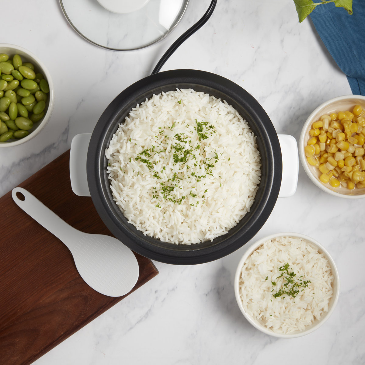 Denmark Electric 4-Cup Rice Cooker with Non-Stick Removable Inner Pot ...