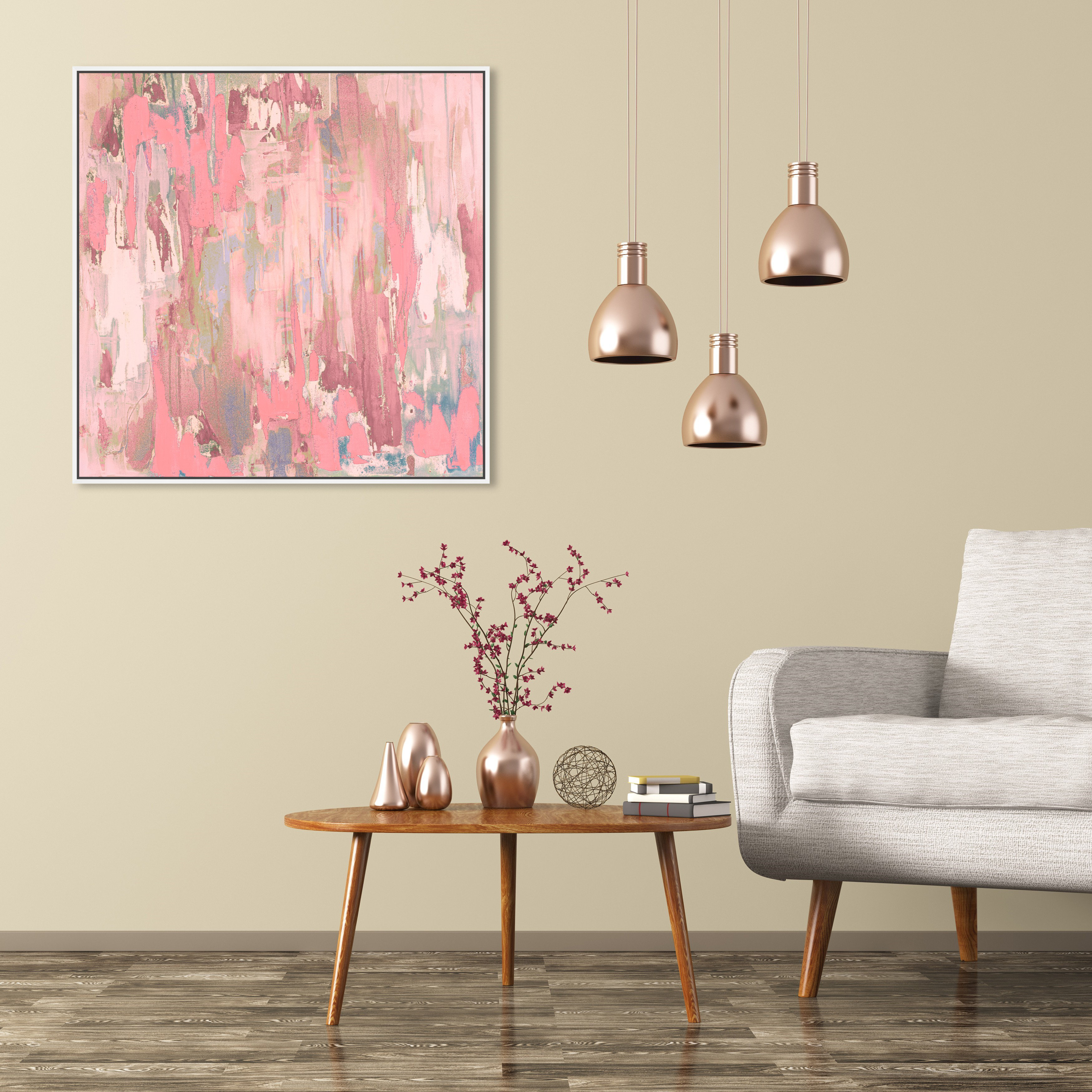 Oliver Gal Abstract Marissa Anderson Blush Swan Lake - Painting on ...