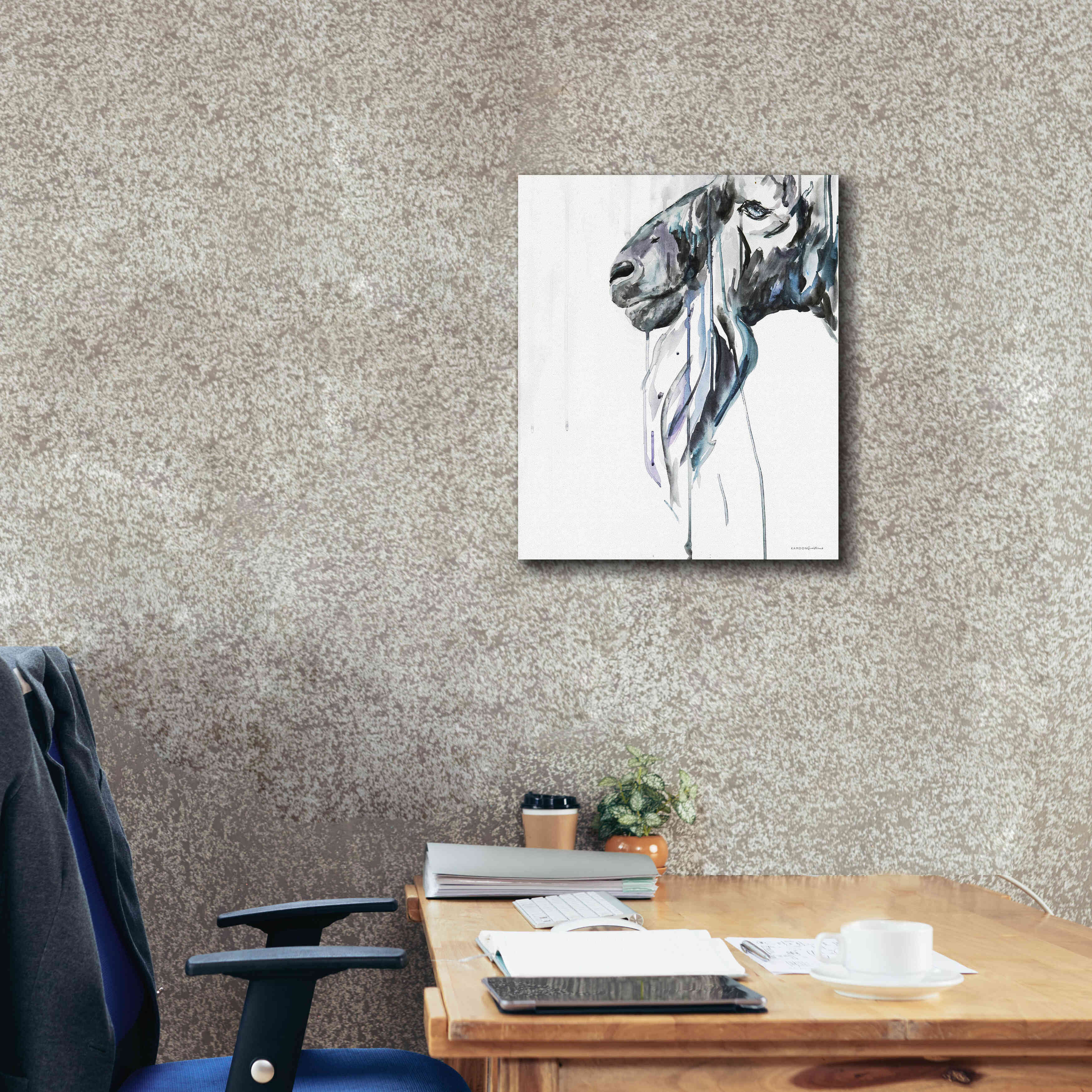 August Grove® Goat by Kamdon Kreations - Wrapped Canvas Print | Wayfair