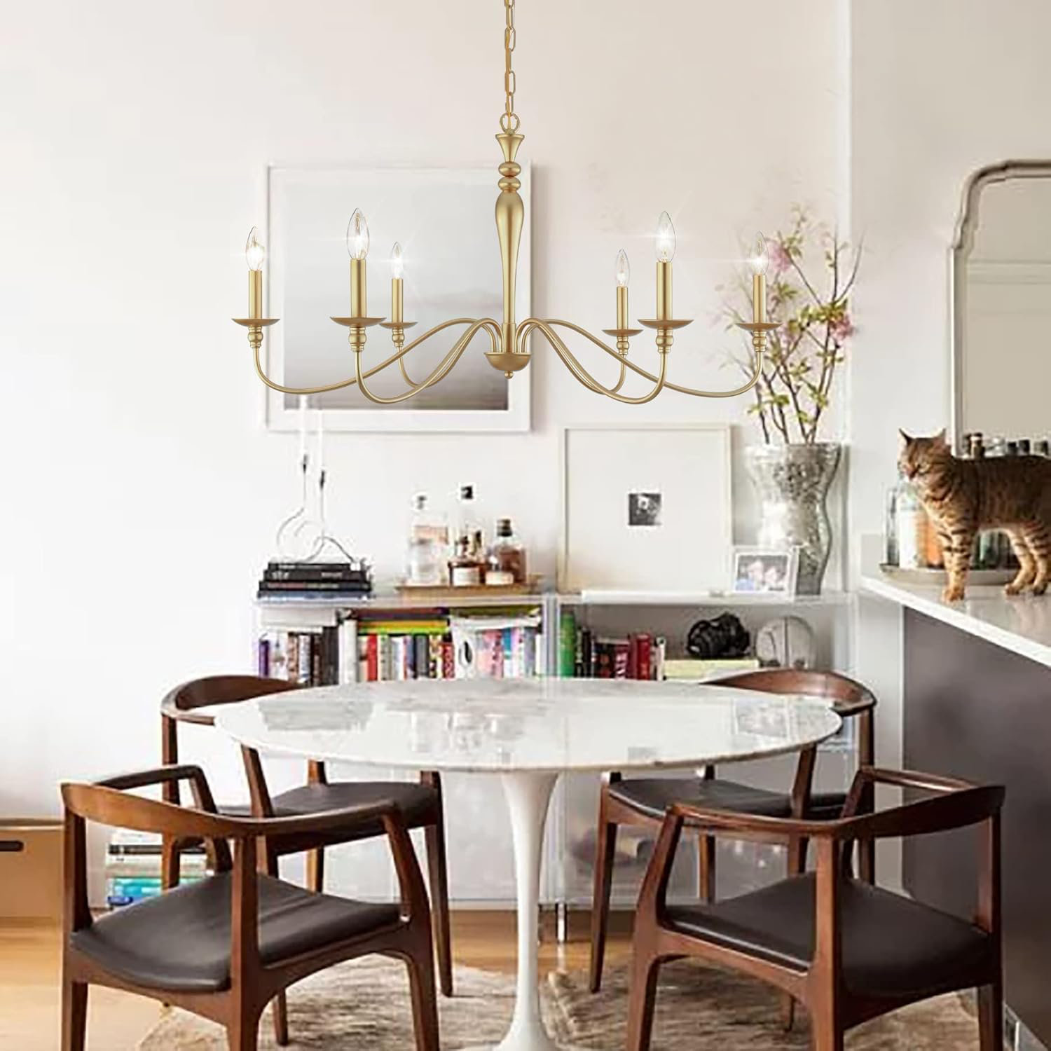 House of Hampton® Farmhouse Chandelier 6-Light Industrial Rustic ...