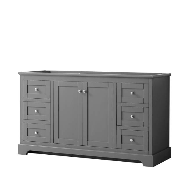 Wyndham Collection Avery 59" Double Bathroom Vanity Base Only | Wayfair