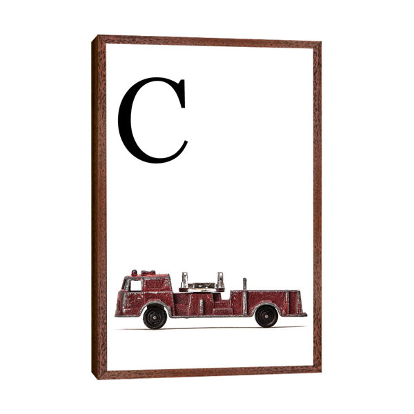 Williston Forge C Fire Engine Letter - Graphic Art on Canvas | Wayfair ...