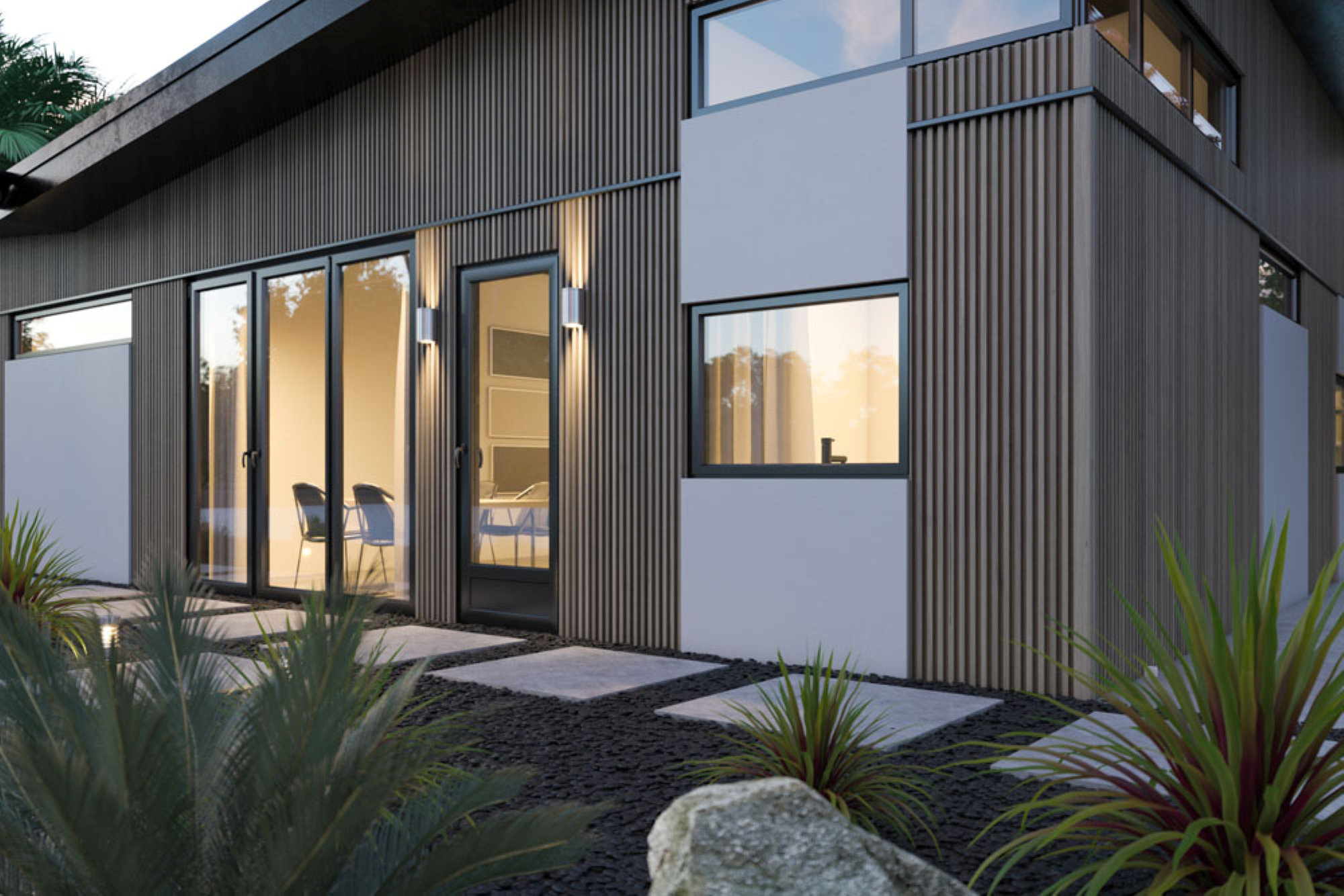 e-Joy 107” X 8.6” Composite Outdoor Wall Cladding Panels – European ...