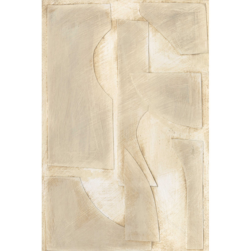 Orren Ellis " Buff Abstract Shapes II " by Regina Moore | Wayfair