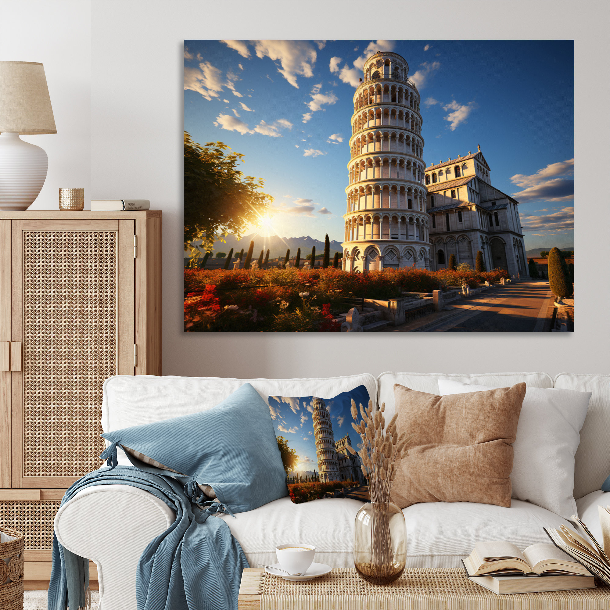 Latitude Run® Italy Leaning Tower Of On Canvas Print | Wayfair