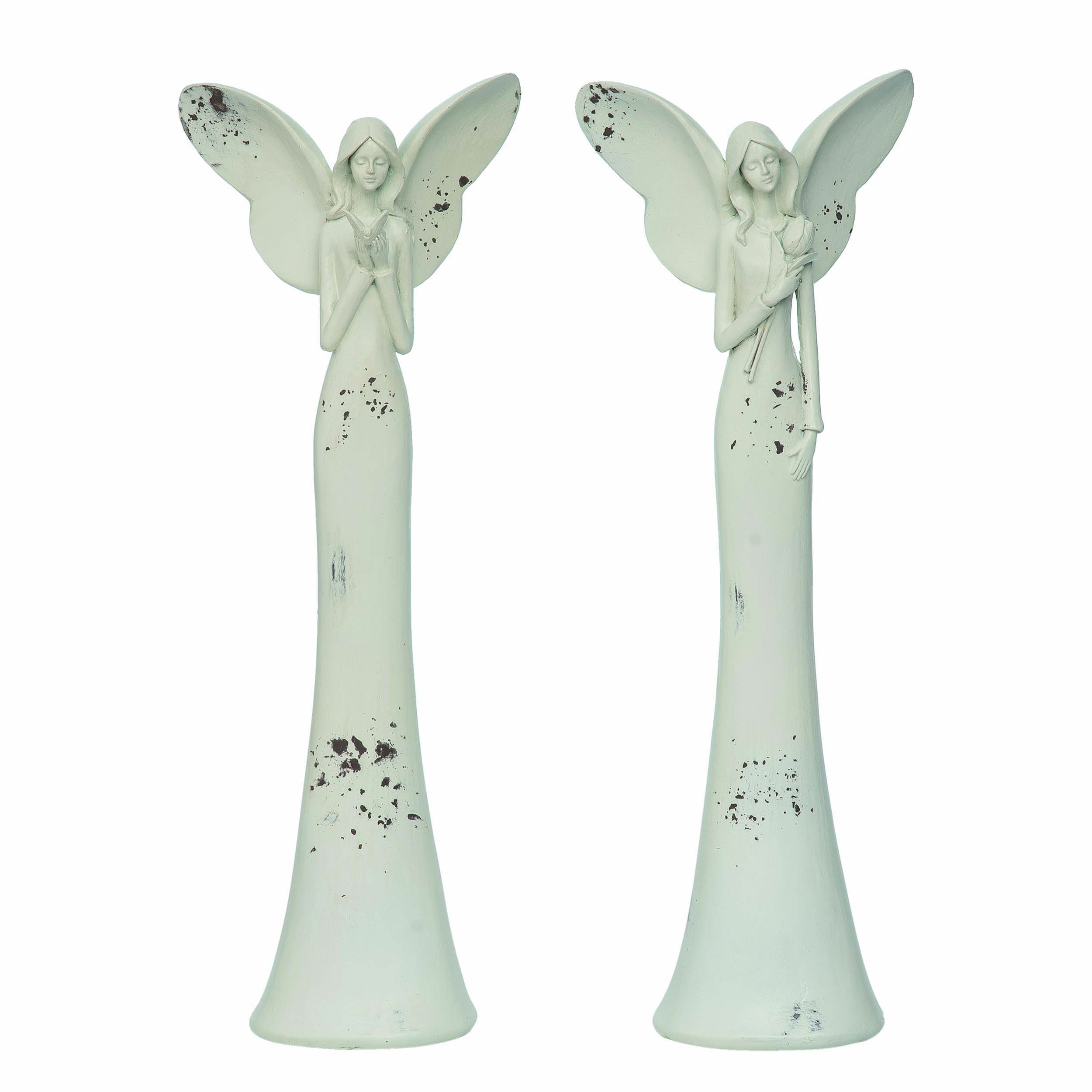 Trinx Rustic Standing Guardian Angel Figurine Set of 2 of 2o Spring ...