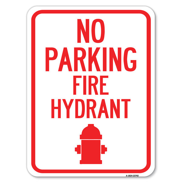 SignMission No Parking Fire Hydrant (With Graphic)/23742 | Wayfair