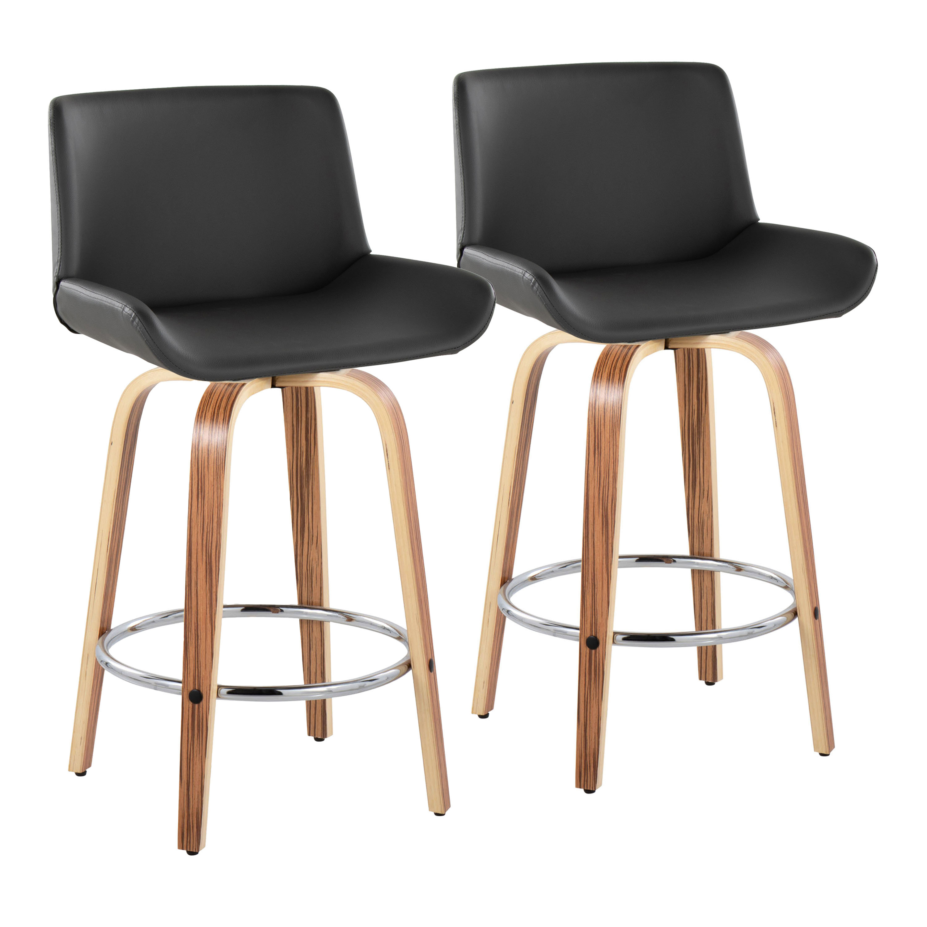 Corrigan Studio® Santi Fixed-Height Stool - Set Of 2 | Wayfair