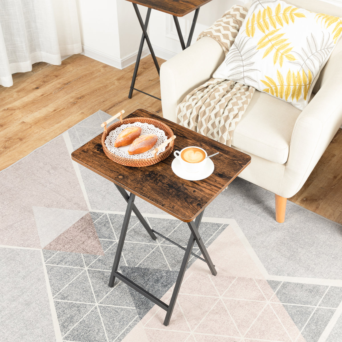 Trent Austin Design® Reinhart 26" TV Tray Table Set & Reviews | Wayfair