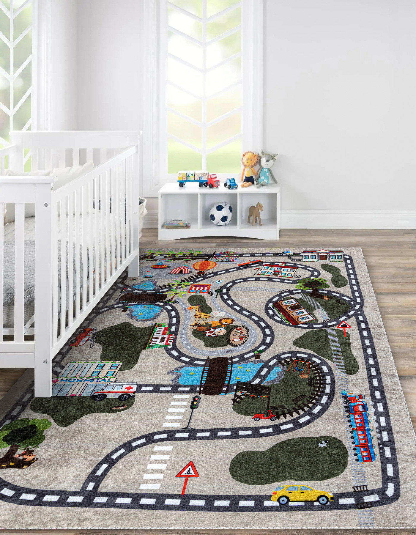 Isabelle & Max Seda Machine Woven Beige Area Rug | Wayfair.co.uk