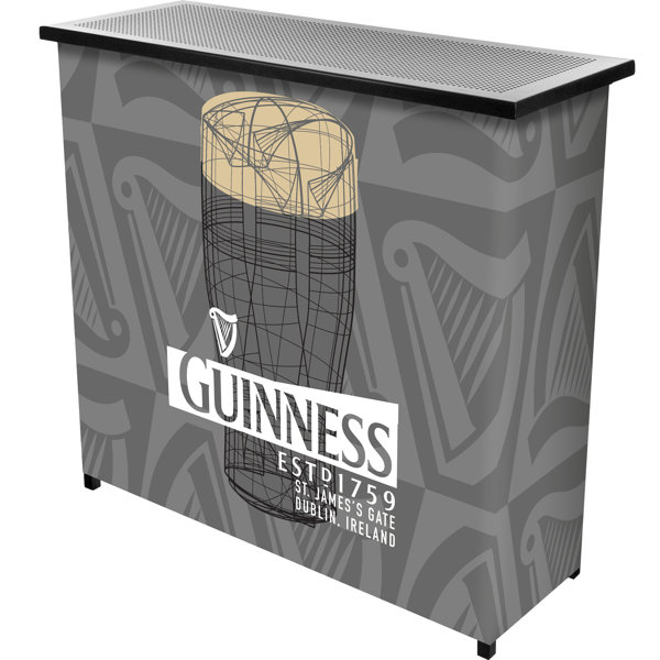 Trademark Global Guinness Line Art Pint 39'' Home Bar | Wayfair
