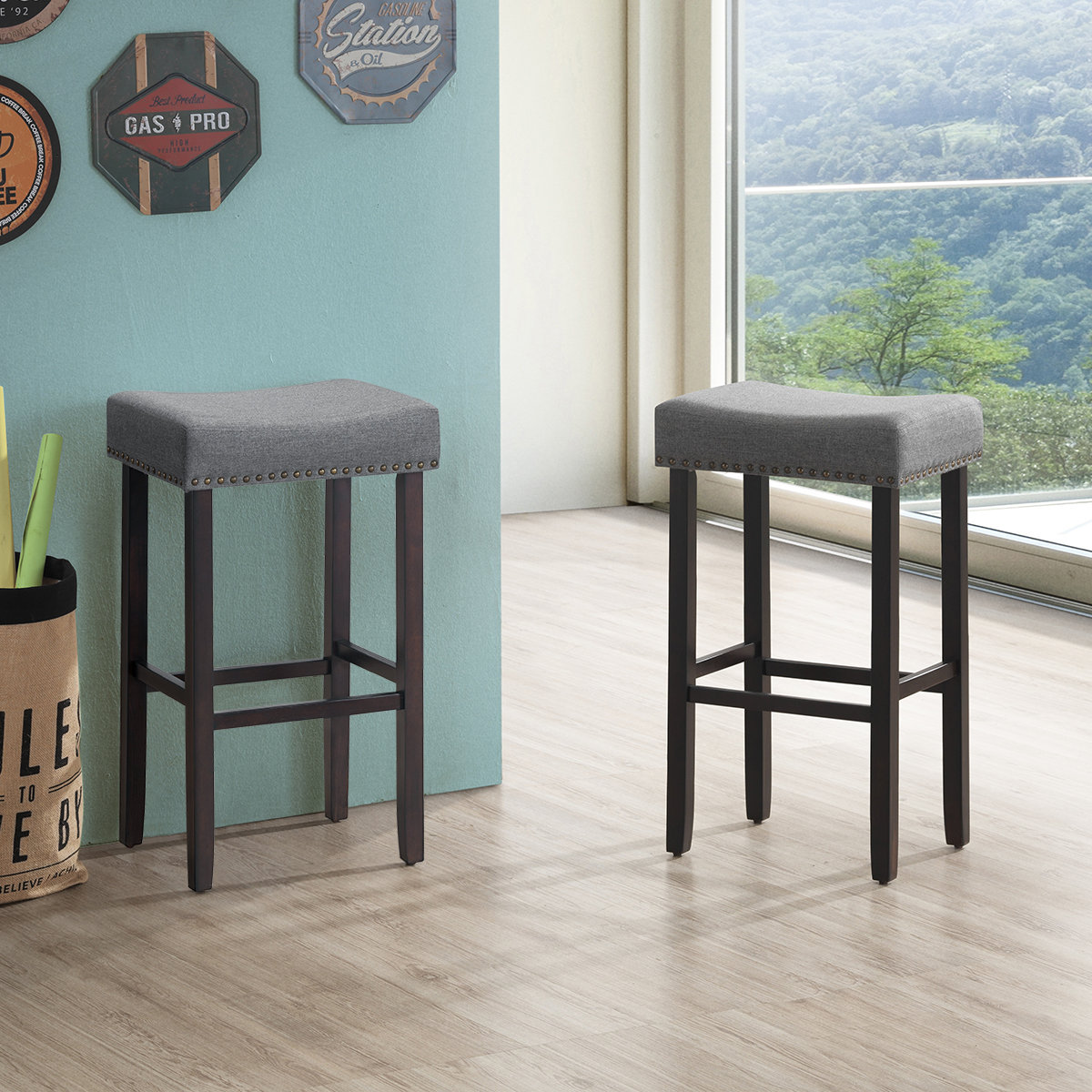 Charlton Home® Kyson Stool & Reviews | Wayfair