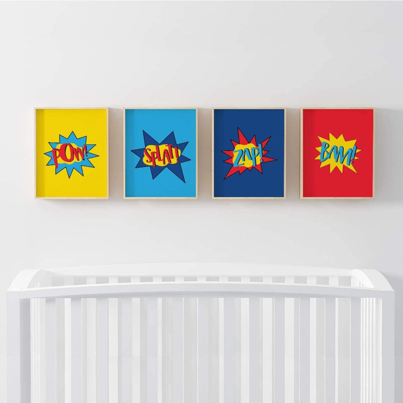 Zoomie Kids Winsett 4 - Piece Paper Print | Wayfair