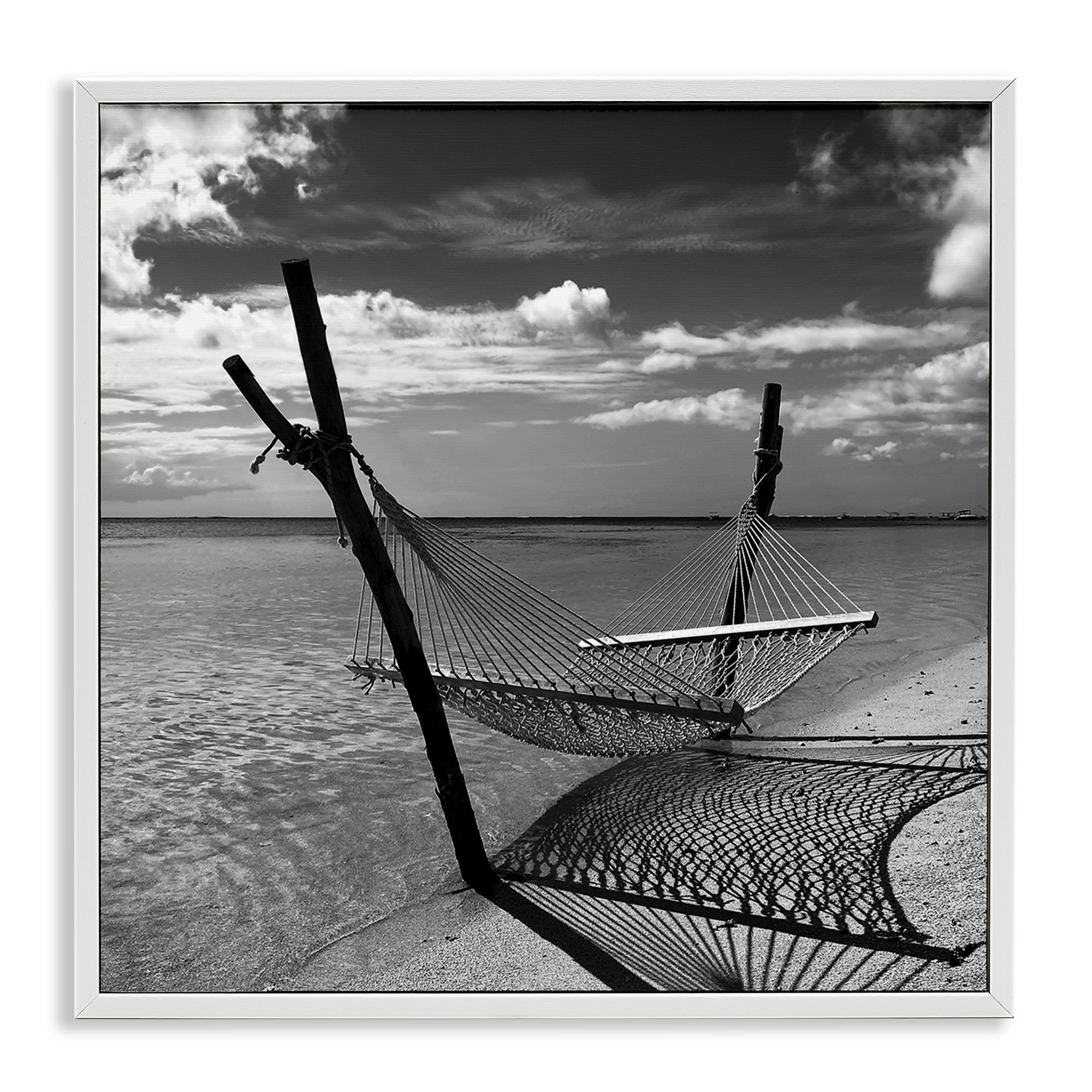 Highland Dunes Windward Beach Hammock Framed Giclee Art by Noah Bay ...