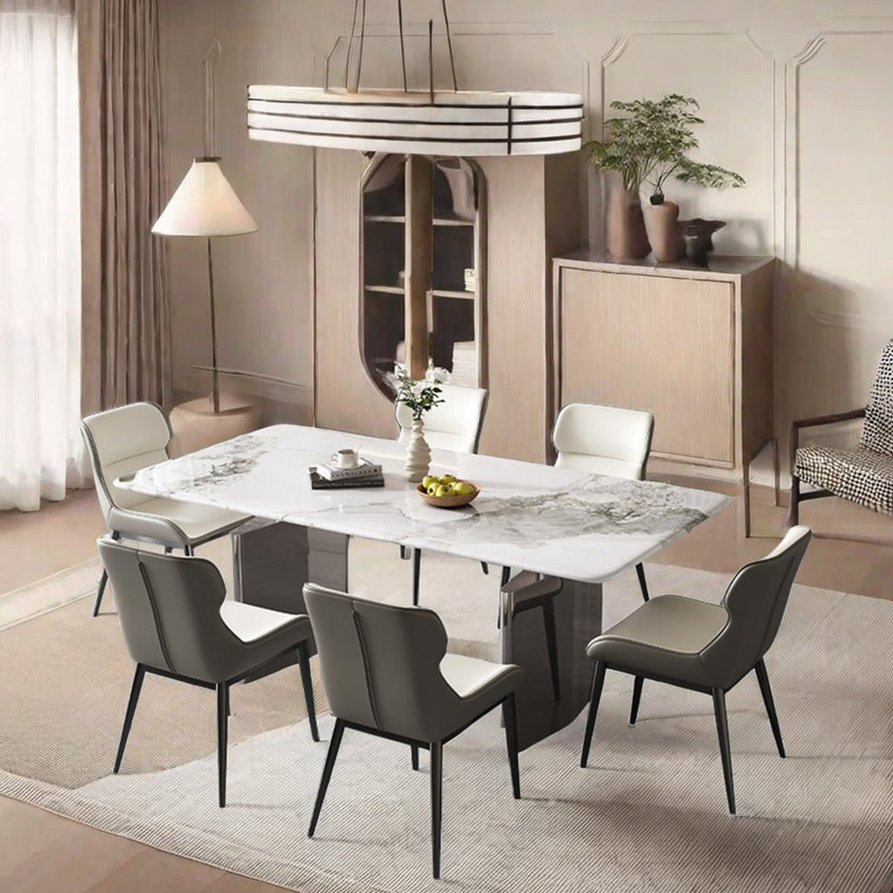 Greyleigh Simple Western-style dining table and chairs | Wayfair